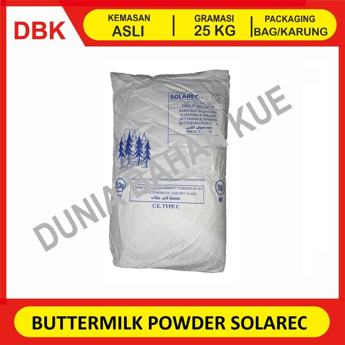 Jual BUTTERMILK POWDER PURE BUTTER MILK SOLAREC - 1 BAG 25 KG - Kab ...