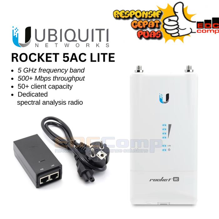 Jual Ubiquiti Rocket 5 AC Lite / Ubnt Rocket5-AC / RM5-AC-Lite / R5 AC ...