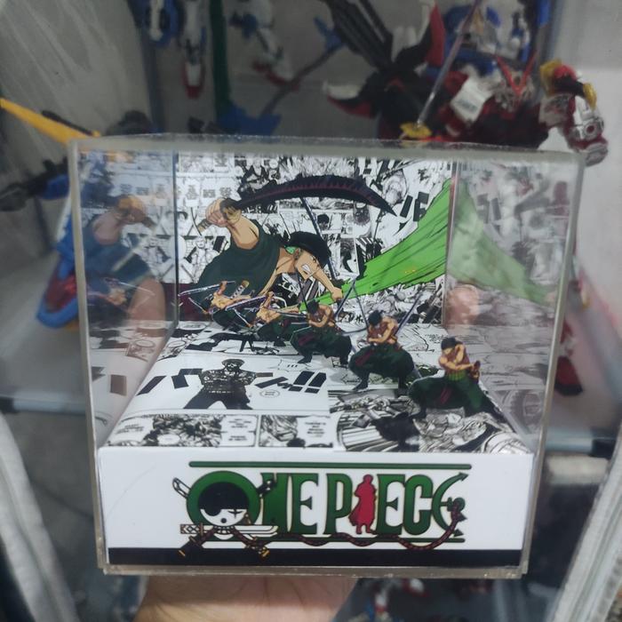 Jual Zoro One Piece Cube Diorama | Luffy Zoro Sanji Nami Usopp Chopper ...
