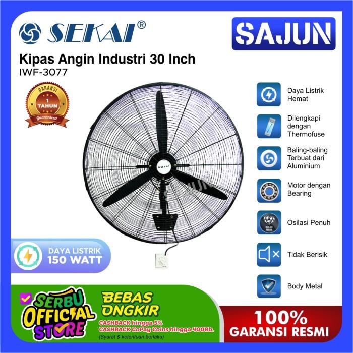 Promo Sekai 30 Inch Kipas Angin Dinding Industri IWF 3077 / IWF3077 ...
