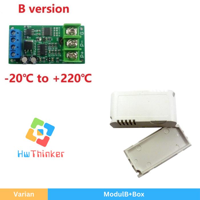 Jual PTA9B01 DC 12V PT100 RTD Converter RS485 Modbus RTU Temperature ...