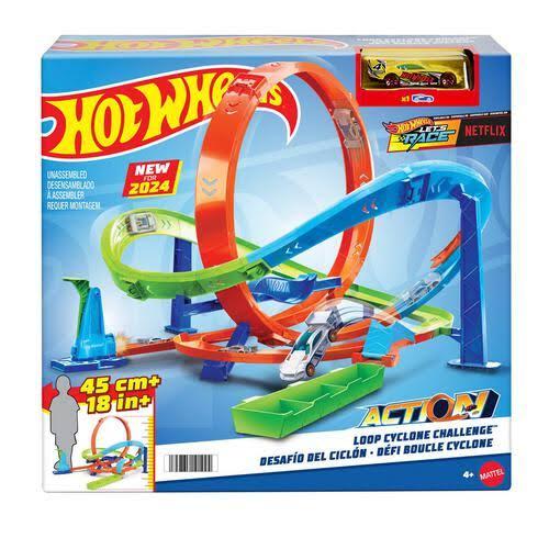Jual HOT WHEELS ACTION LOOP CYCLONE CHALLENGE TRACK BUILDER 2024 - Kota ...