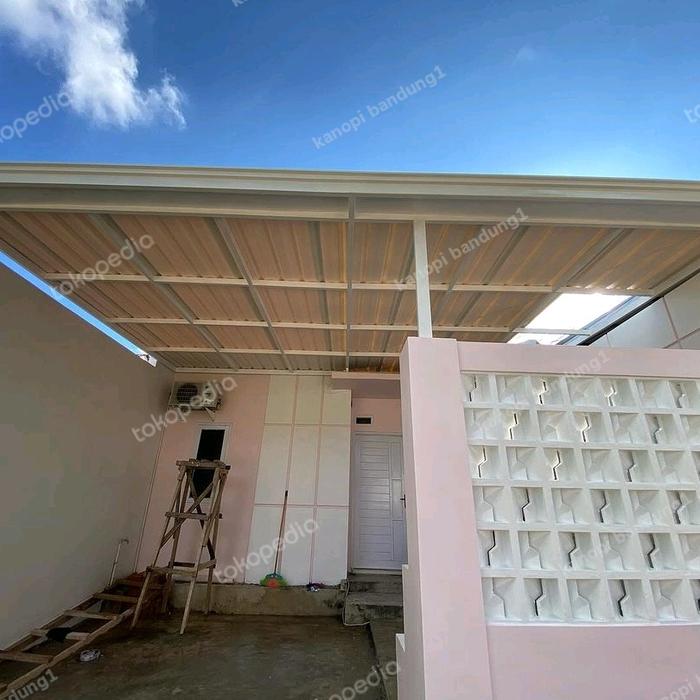 Jual Kanopi minimalis alderon trimdeck mix canopy spandek transparan ...