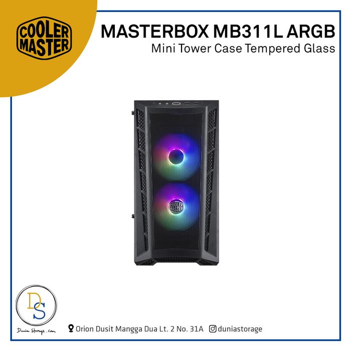 Promo COOLER MASTER MASTERBOX MB311L ARGB | Mini Tower Case Tempered ...
