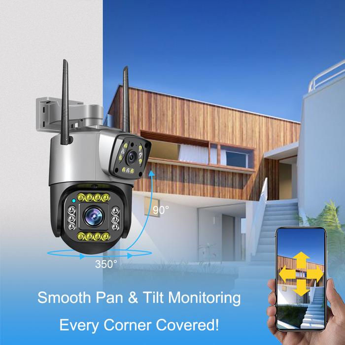 Jual IP Camera Outdoor Dual Lens Cctv Wireless Ptz Speed Dome Wifi ...