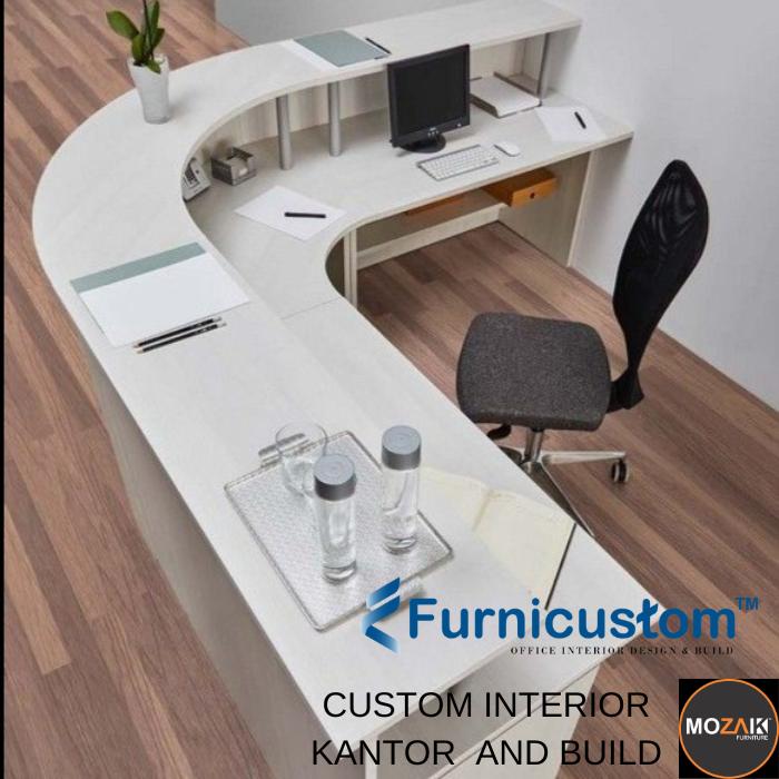 Jual Meja RESEPSIONIS letter L minimalis custom jakarta timur ( harga ...