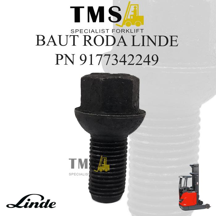 Jual Baut Roda Forklift Reachtruck LINDE 9177342249 Wheel Bolt LINDE ...