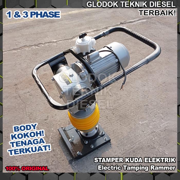 Jual Stamper Kuda Listrik Electric 1 & 3 phase Tamping Rammer Mesin ...