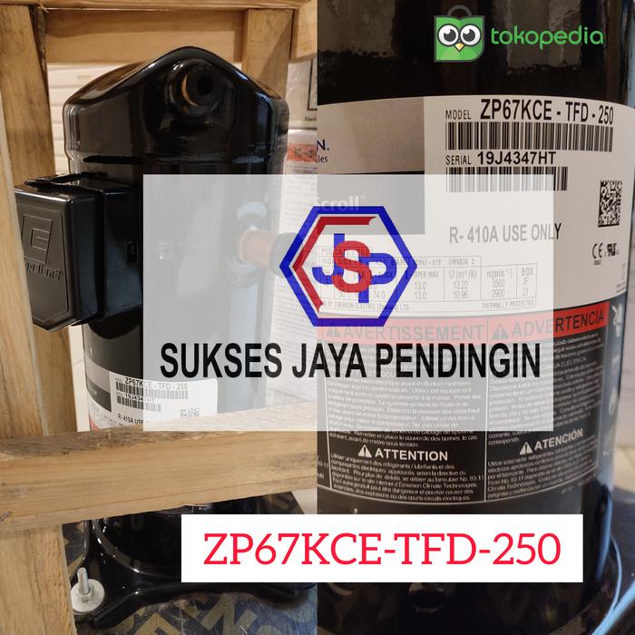 Jual Compressor Copeland ZP67KCE-TFD-250 R410a / Kompresor ZP67KCE-TFD-250 - Jakarta Barat ...