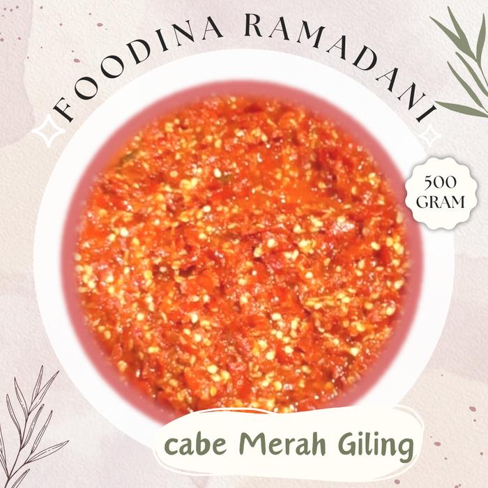 Jual CABE MERAH Giling Kasar - Red Chili Fresh [ 500gr ] Harga Per 0,5 ...