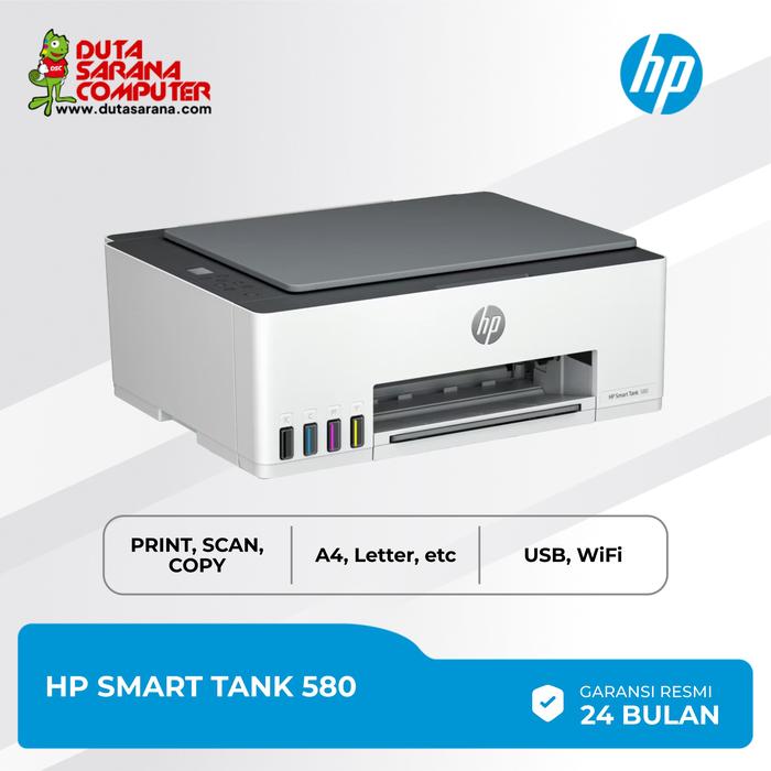 Promo Printer All-in-One HP Smart Tank 580, Ink Tank, Colour Cicil 0% ...