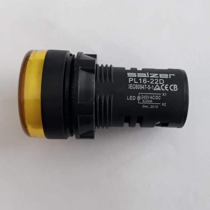 Jual Salzer Lampu Pilot Digital PL16-22D 220V AC LED Indikator Status ...
