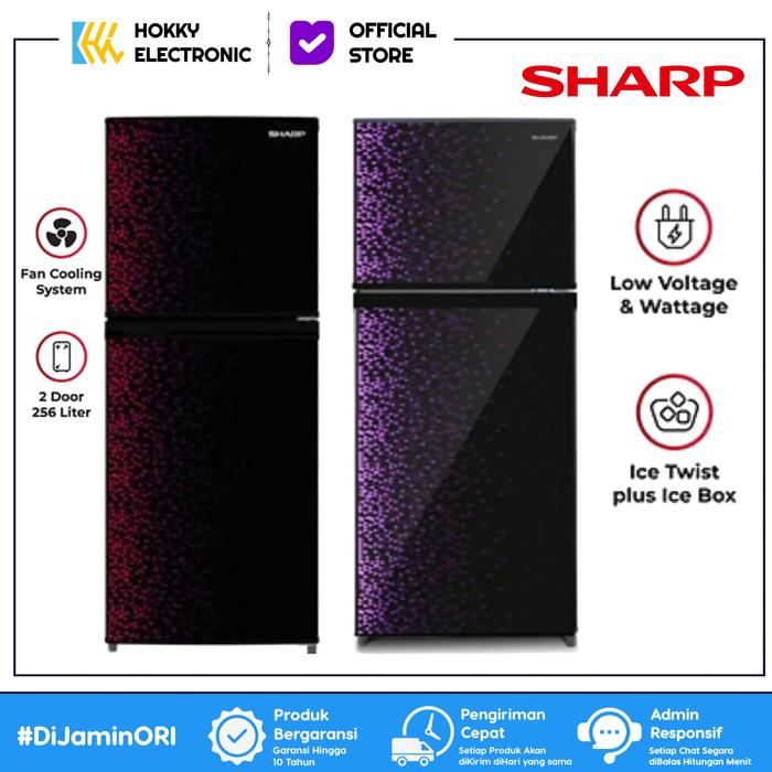 Promo KULKAS SHARP SJ 316 MG LEMARI ES 2 PINTU SHARP SJ316MG NO FROST ...