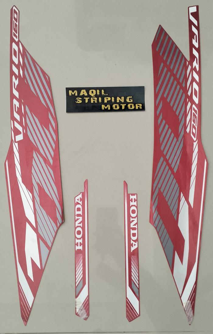 Jual Striping Motor Honda Vario 160 Tahun 2024 Original - Hitam - Kab ...