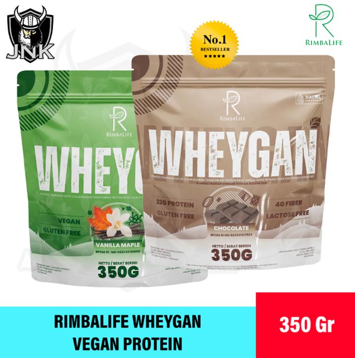 Jual RIMBALIFE WHEYGAN 350gr | Vegan Plant Based Protein Whey Gan PEA ...