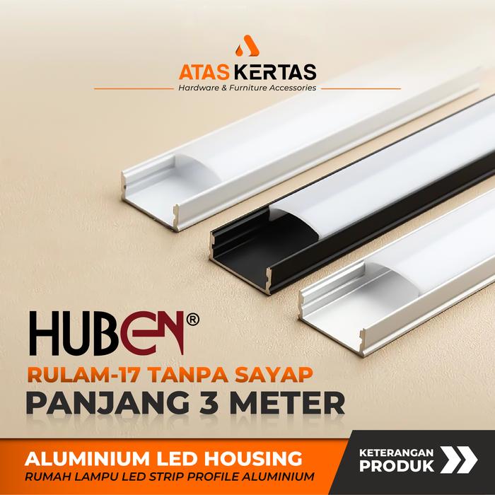 Jual Rumah Lampu Led Strip Housing 3Meter - Cover Led Aumunium Gold ...