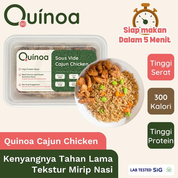 Jual Fit Meals Quinoa Cajun Chicken Nasi Goreng Diet Sehat High Protein ...