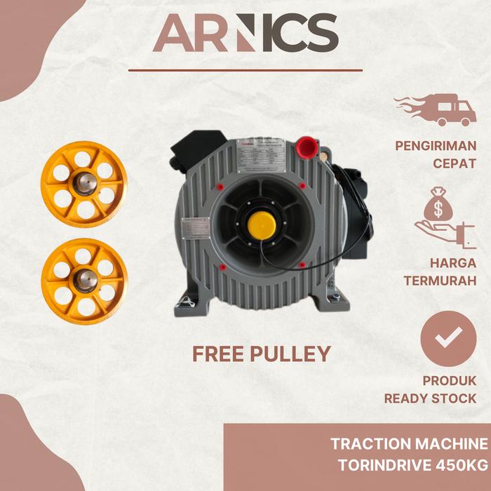 Jual Torin Traction Machine GTW7A 450kg Elevator Gearless 450kg Mesin ...