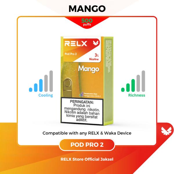 Jual RELX Pod Pro 2 All Varian (Compatible relx/waka device) - Mango ...