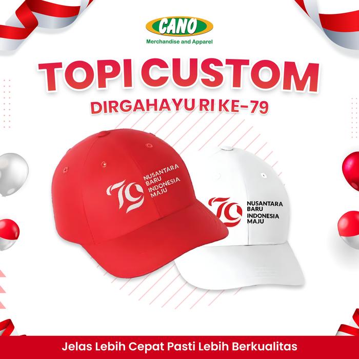Jual Custom Topi Spesial Hari Kemerdekaan/HUT RI Cetak DTF - Kota Depok ...