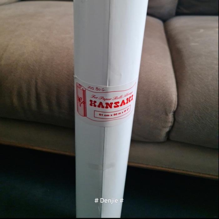 Jual KERTAS HVS ROLL PLOTTER 80 GSM A1 (24") 50 M - 10 Roll - Jakarta ...