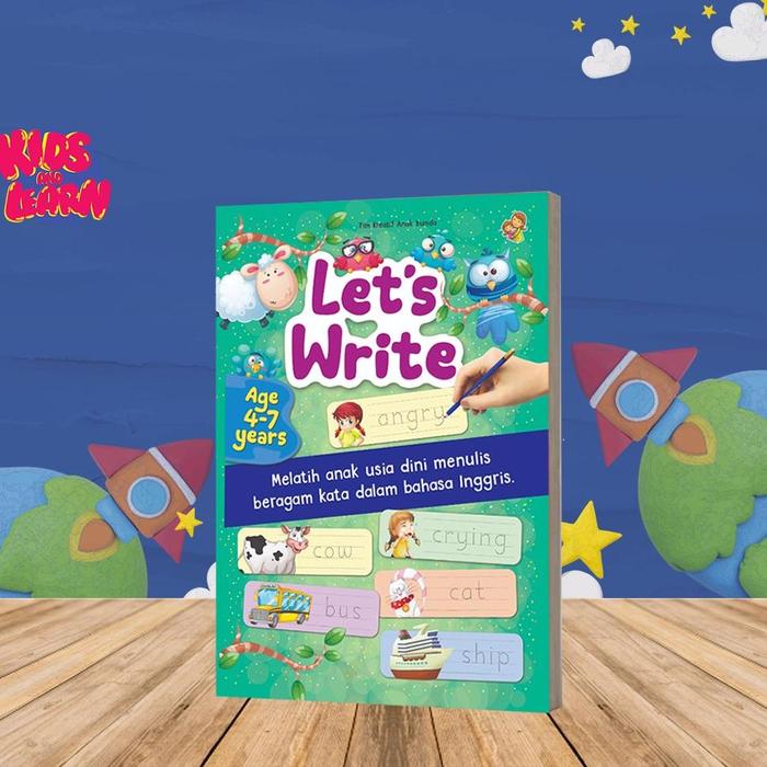 Jual Buku Belajar Aktivitas Anak Latihan Menulis Tulis Kata Bahasa Inggris Let'S Write Anak Tk ...