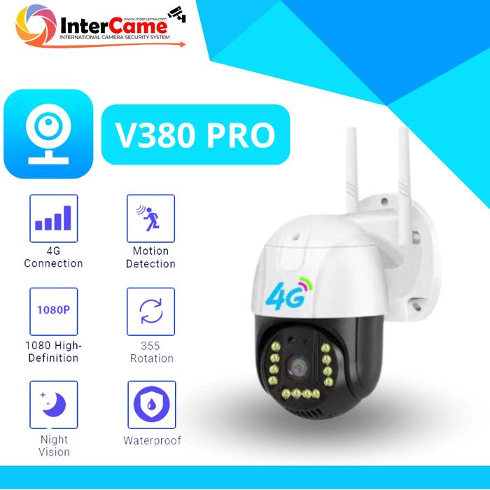Jual CCTV WIFI IP Kamera PTZ V380 Outdoor Waterproof 2MP 1080P 4G ...