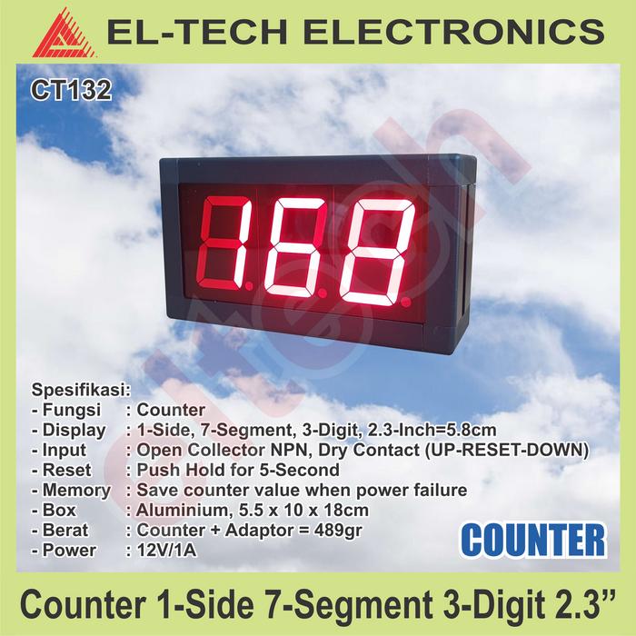 Jual Counter Digital Display Industri Hitung Barang 1 Sisi Side - 5.8cm ...