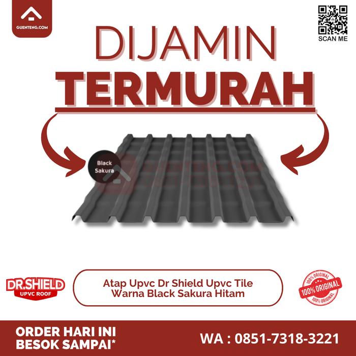 Jual Genteng Atap Upvc Dr Shield Upvc Tile Warna Black Sakura Hitam TERMURAH - Kota Tangerang ...
