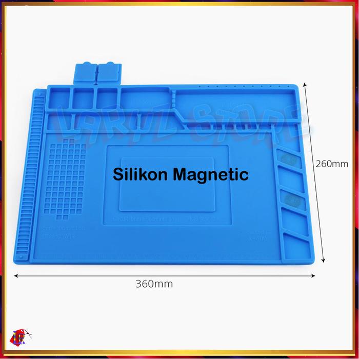 Jual Alas Solder Silikon Matras Kerja Soldering Mats Magnetic Pad ...