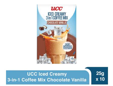 Jual Kopi UCC Coklat Vanila ICed Coffee Choco Vanilla 3in1 Halal isi 10 ...