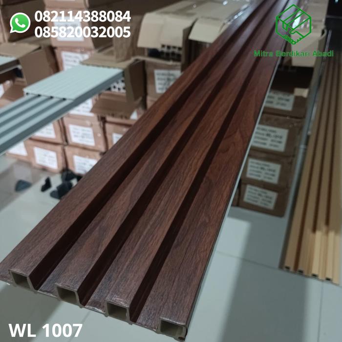 Jual WPC Wood Wall Panel Dekorasi Dinding Premium Quality - Kayu Coklat ...