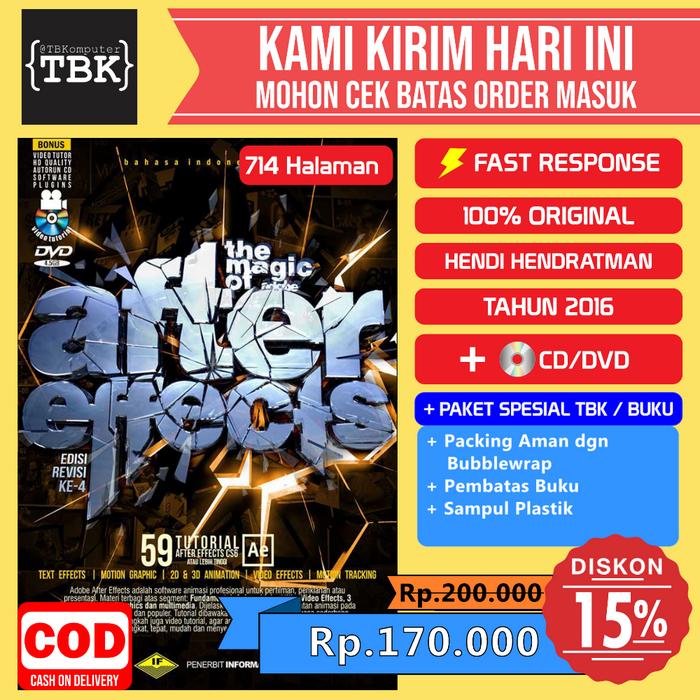 Jual Buku The Magic Of Adobe After Effects Hendi Hendratman - Kota Cimahi - Toko Buku Komputer ...