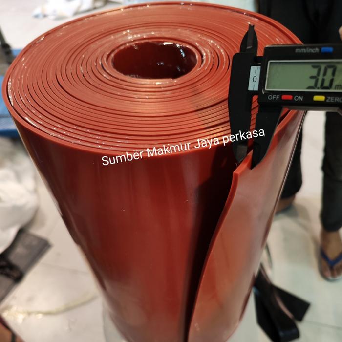 Jual Rubber Sheet Silicone Merah 3mm ( Rubber Red Silicone Lembaran ...