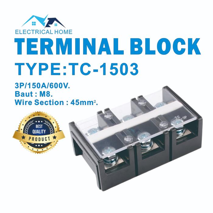 Jual TERMINAL BLOCK TC 1503 (150A 3pole) - Kota Surabaya - Electrical Home | Tokopedia
