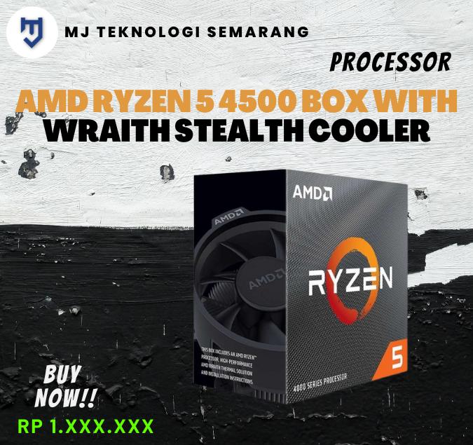 Jual Processor AMD Ryzen 5 4500 BOX with Wraith Stealth Cooler - Kota ...