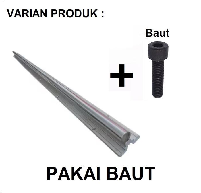 Jual rod shaft as SBR30 SBR 30 linear guide rail rel support 30mm 30 mm ...