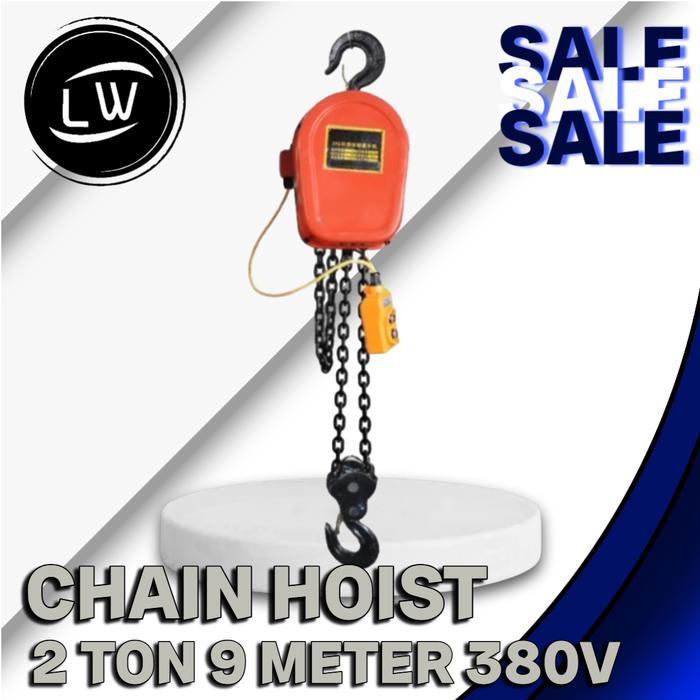 Jual ELECTRIC CHAIN HOIST 2 TON 9 METER 3 PHASE 380V / CHAIN BLOCK ...