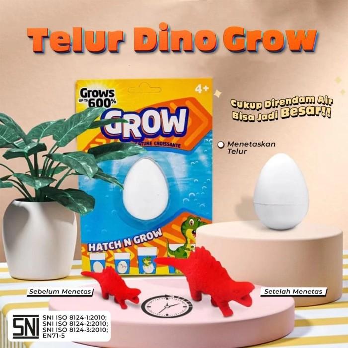 Jual Dinosaur Grow Egg 600% Mainan Telor Dinosaurus/ Mainan Anak Kit ...
