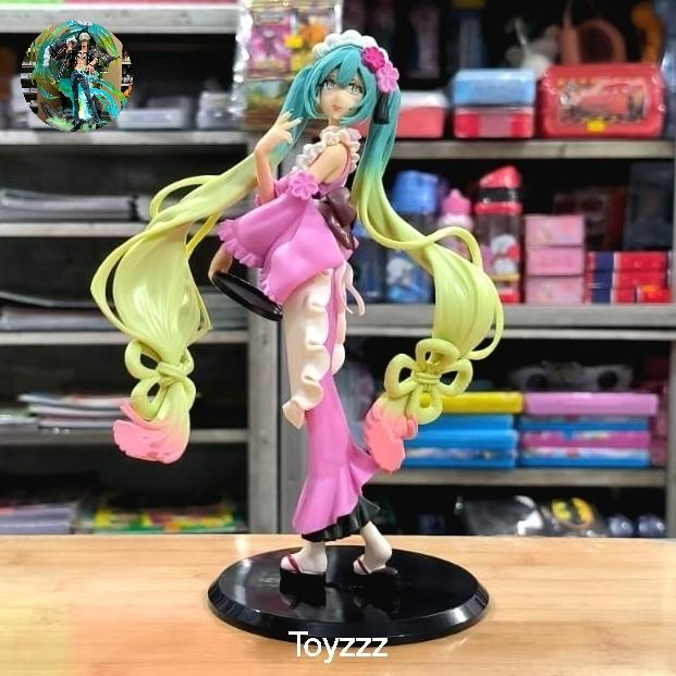Jual Action Figure Hatsune Miku CV01 Vocaloid Kimono Green Dress Cute ...