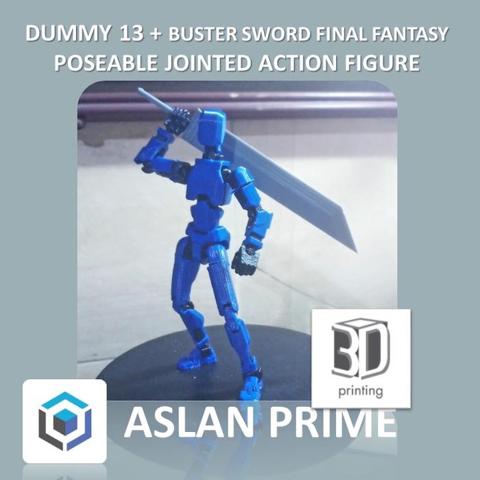 Jual DUMMY 13 TITAN 13 T13 + BUSTER SWORD FINAL FANTASY JOINTED ...
