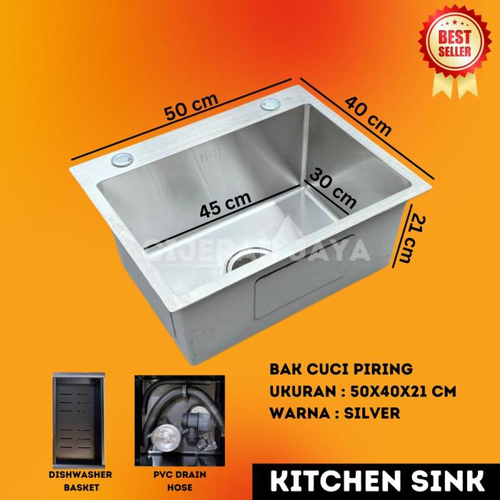 Jual PAKET KITCHEN SINK 5040 BAK CUCI PIRING STAINLESS MODEL VALPRA ...