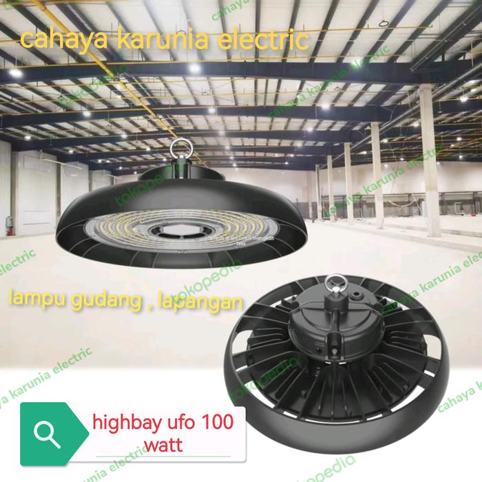 Jual lampu gudang industri highbay ufo 100 watt LED - Jakarta Barat - cahaya karunia electric ...