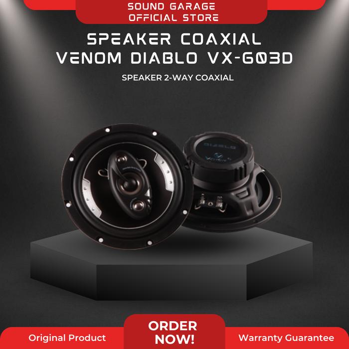 Jual SPEAKER 2-WAY COAXIAL VENOM DIABLO SERIES VX-603D - Kota Surabaya ...