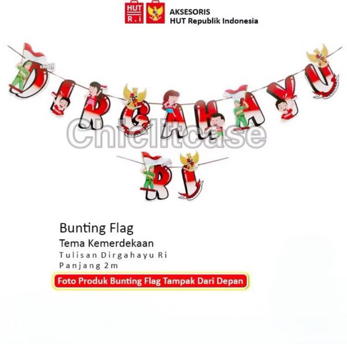 Jual Banner dirgahayu RI / 17 agustus / bunting flag HUT RI ...