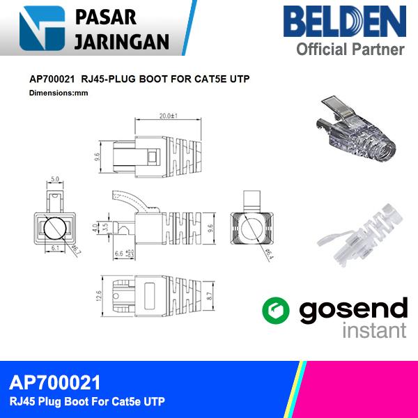 Jual BELDEN AP700021 RJ45 Plug Boot for AP700007 Cat5e UTP Plugboot ...