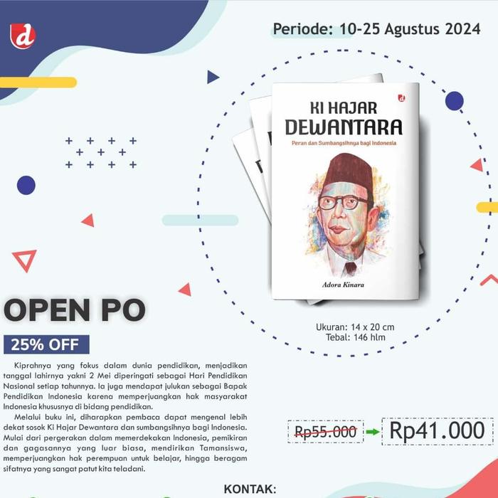 Jual Buku Ki Hajar Dewantara (Peran dan Sumbangsihnya bagi Indonesia) - Kab. Bantul - bukunova ...