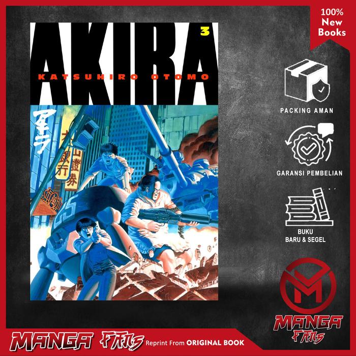Jual Komik Manga: Akira Vol.1-6 Complete Set English Edition by Otomo ...