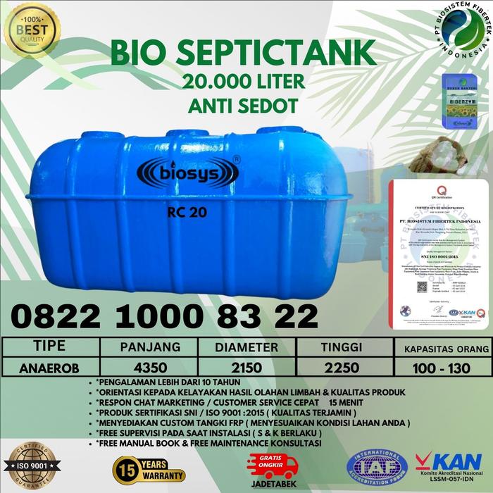 Jual Bio Septic tank Biosys Tipe RC 20 / 20.000 liter - Septic tank Bio ...