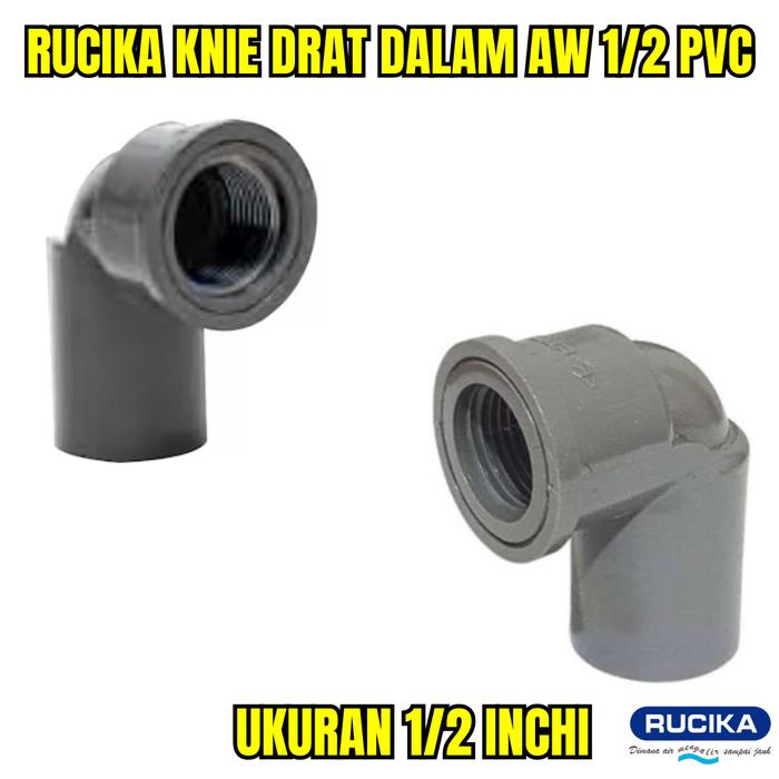 Jual Fitting Bengkokan Keni Drat Dalam PVC Paralon AW Ukuran 1/2 Inchi ...
